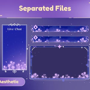 Floral Dreams Animated Stream Package/aesthetic/purple Theme/pastel ...