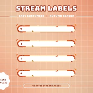 Autumn Season Animated Stream Package/transition/stream Overlay/panels ...