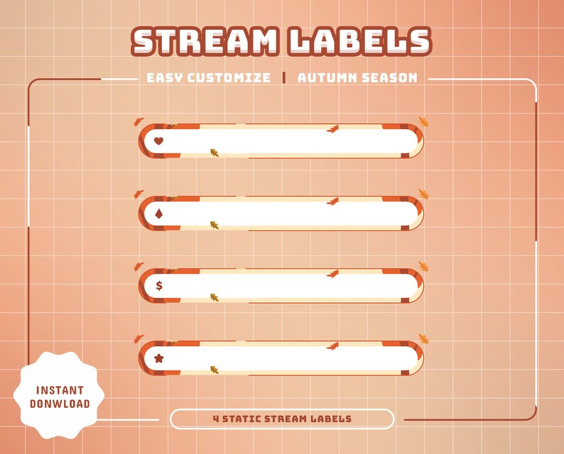 Autumn Season Animated Stream Package/transition/stream - Etsy