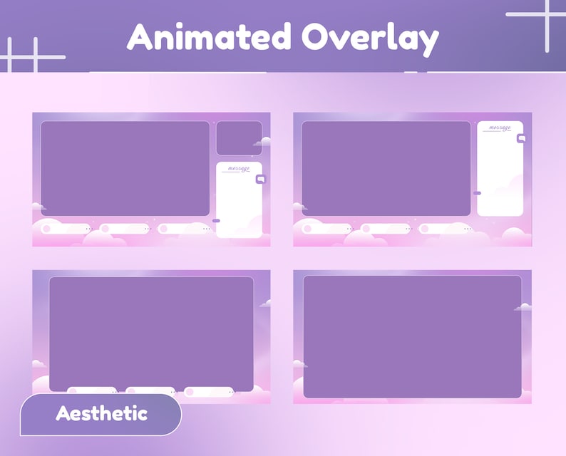 Blush Animated Stream Package/transition/stream Overlay/panels/sky ...
