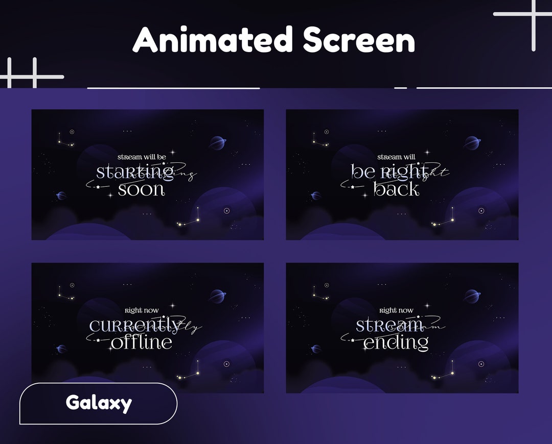 Astro Space Animated Stream Screens/transition/stream Overlay/panels ...