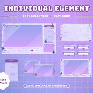 Cozy Room Animated Stream Package/transition/stream Overlay/panels/calm ...