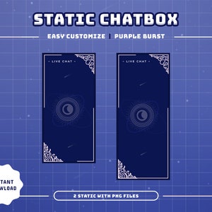 Purple Burst Animated Stream Package/stream Overlay/transition/panel ...