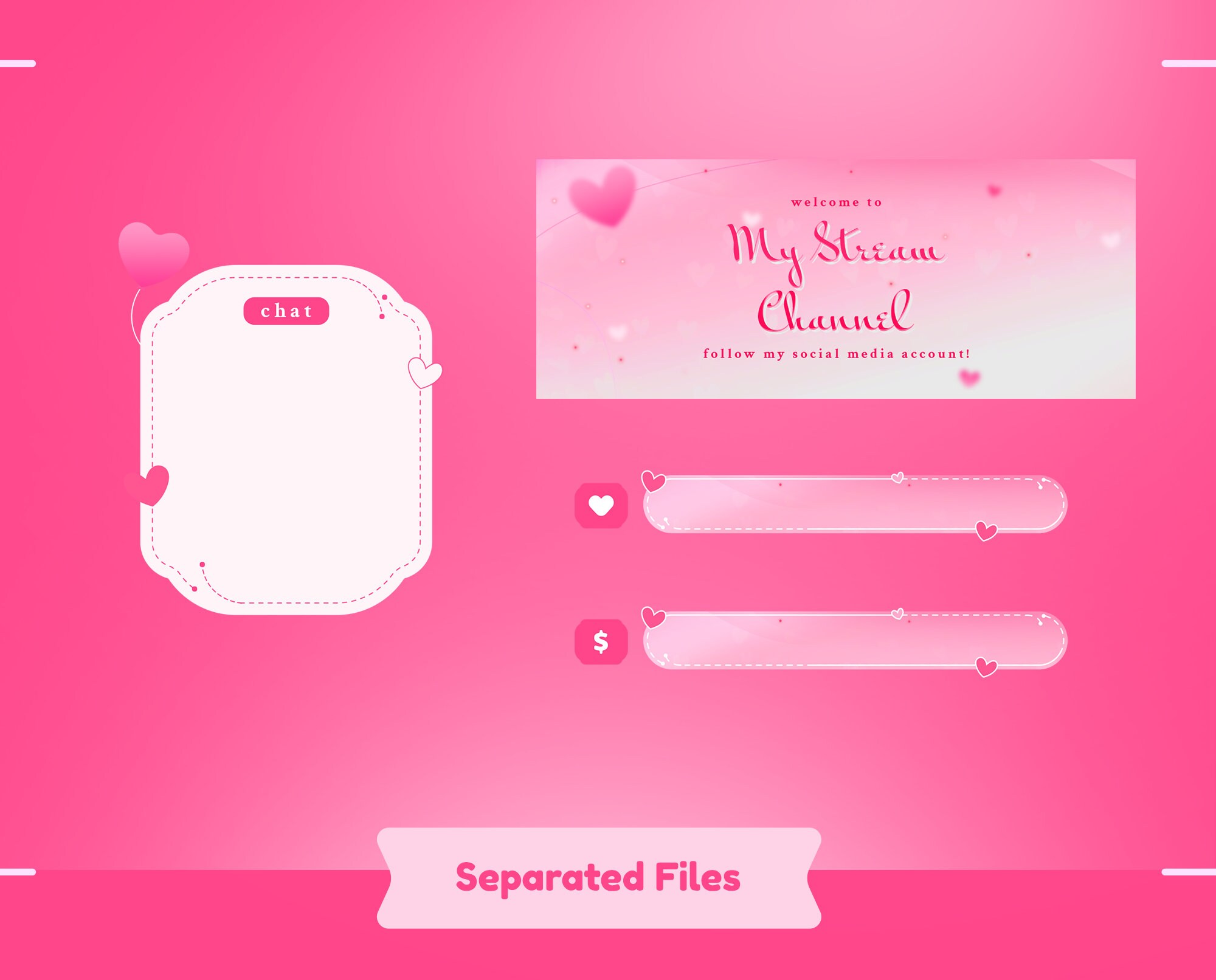 Beautiful Vtuber Animated Stream Package/stream - Etsy