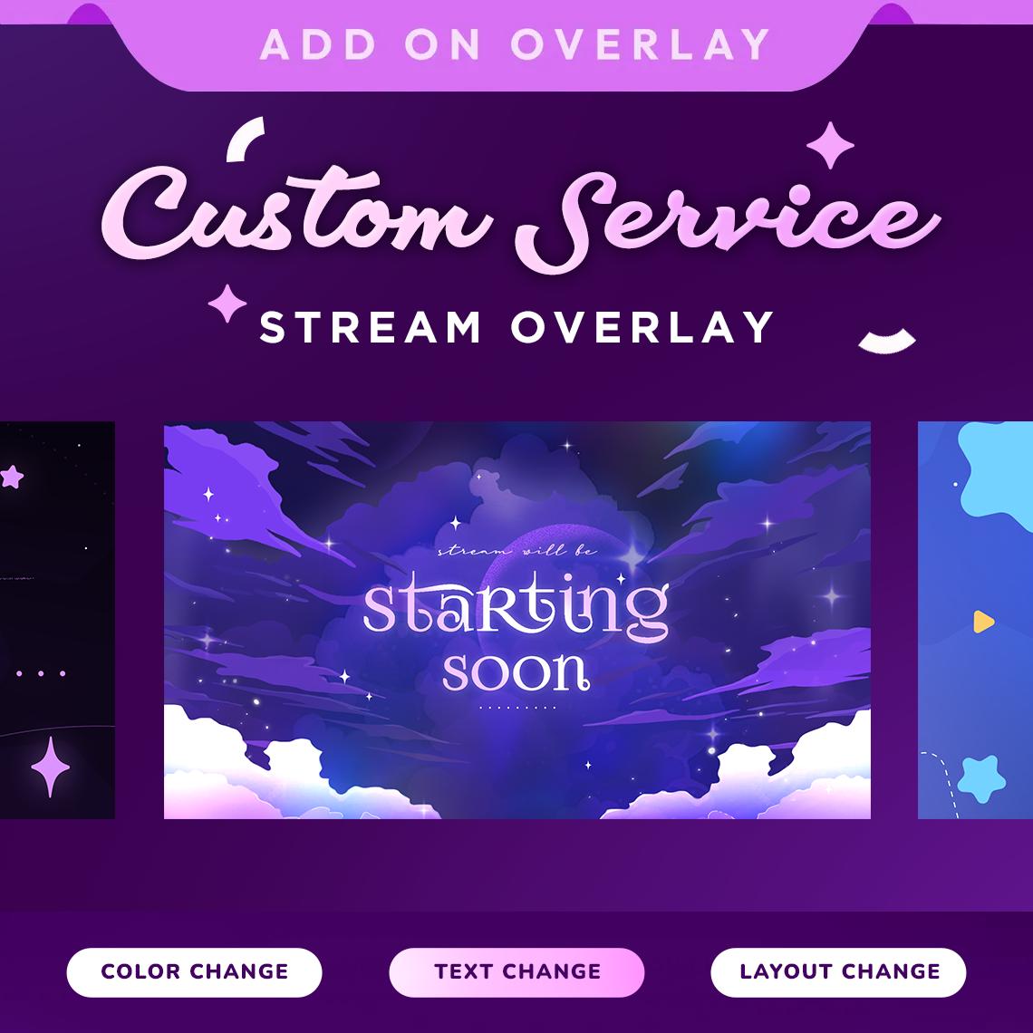 Custom Overlay Service | Kawaii Personalized Pack | Twitch Tiktok Kick ...