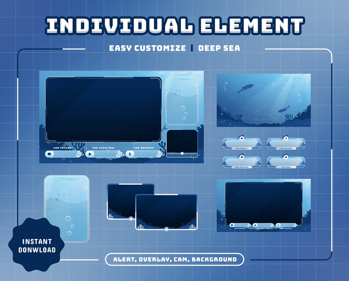 Deep Sea Animated Stream Package/stream - Etsy