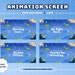 Blue Flames Animated Screen Package/stream Overlay/transition/panel ...