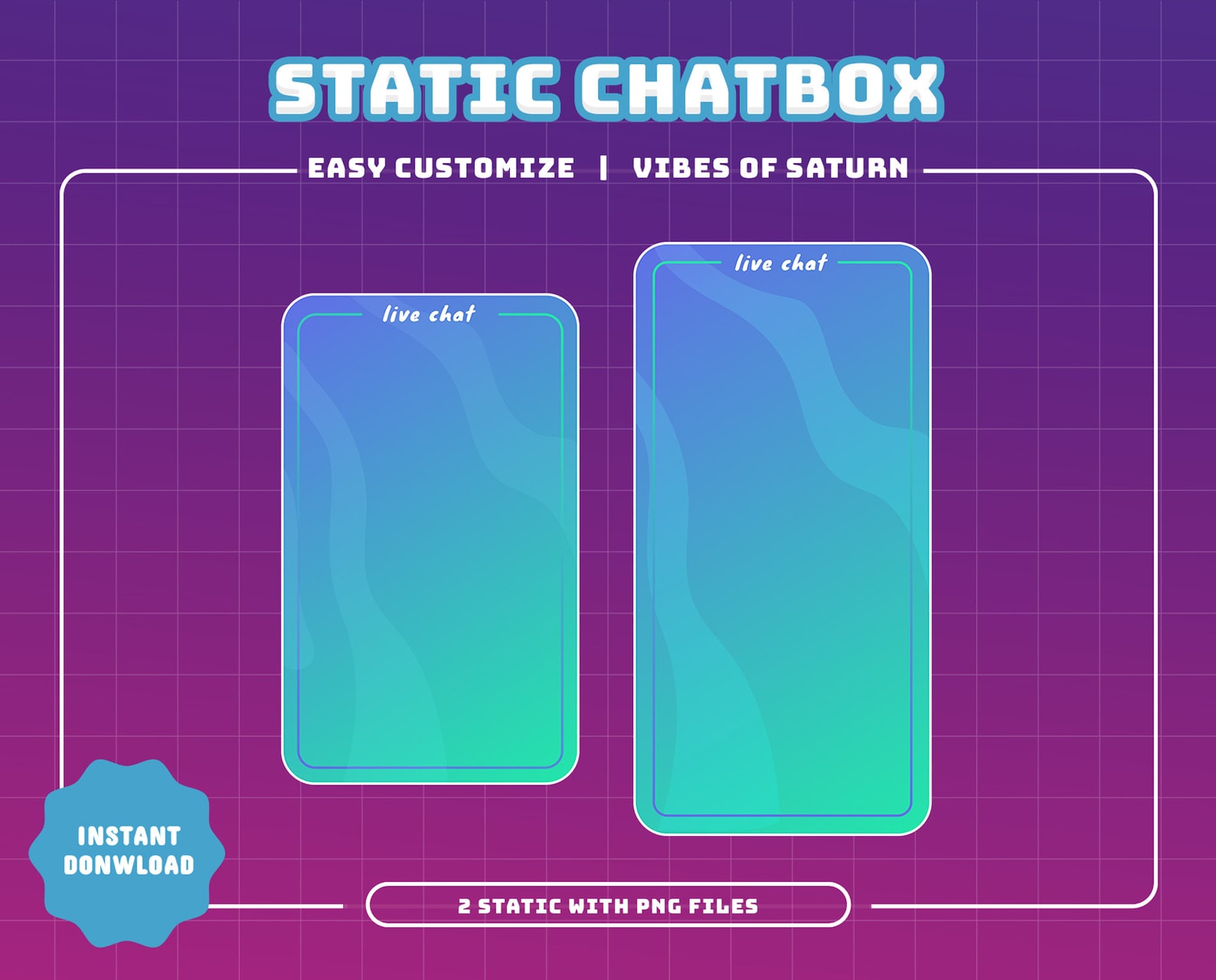 Vibes of Saturn Animated Stream Package/galaxy Theme/chill - Etsy