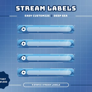 Deep Sea Animated Stream Package/stream Overlay/transition/panels/ocean ...