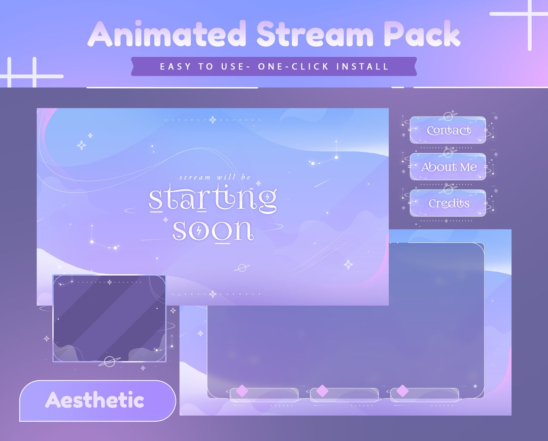 Blushline Animated Stream Package/aesthetic/pastel Theme/kawaii Design ...