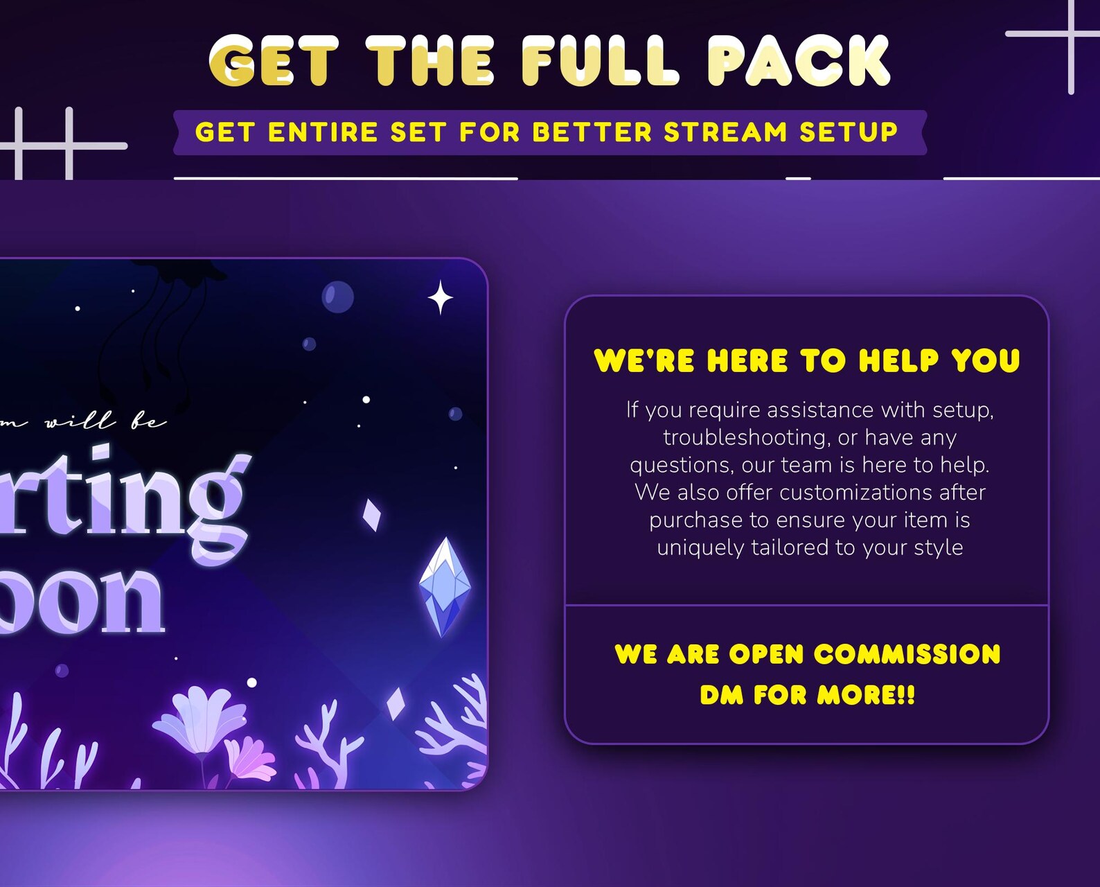 Undersea Cascade Animated Stream Alert Package for Twitch/sparkling ...