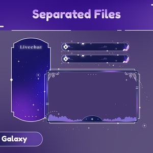 Starfall Nimbus Animated Stream Pack for Twitch, Kick, Youtube/overlay ...