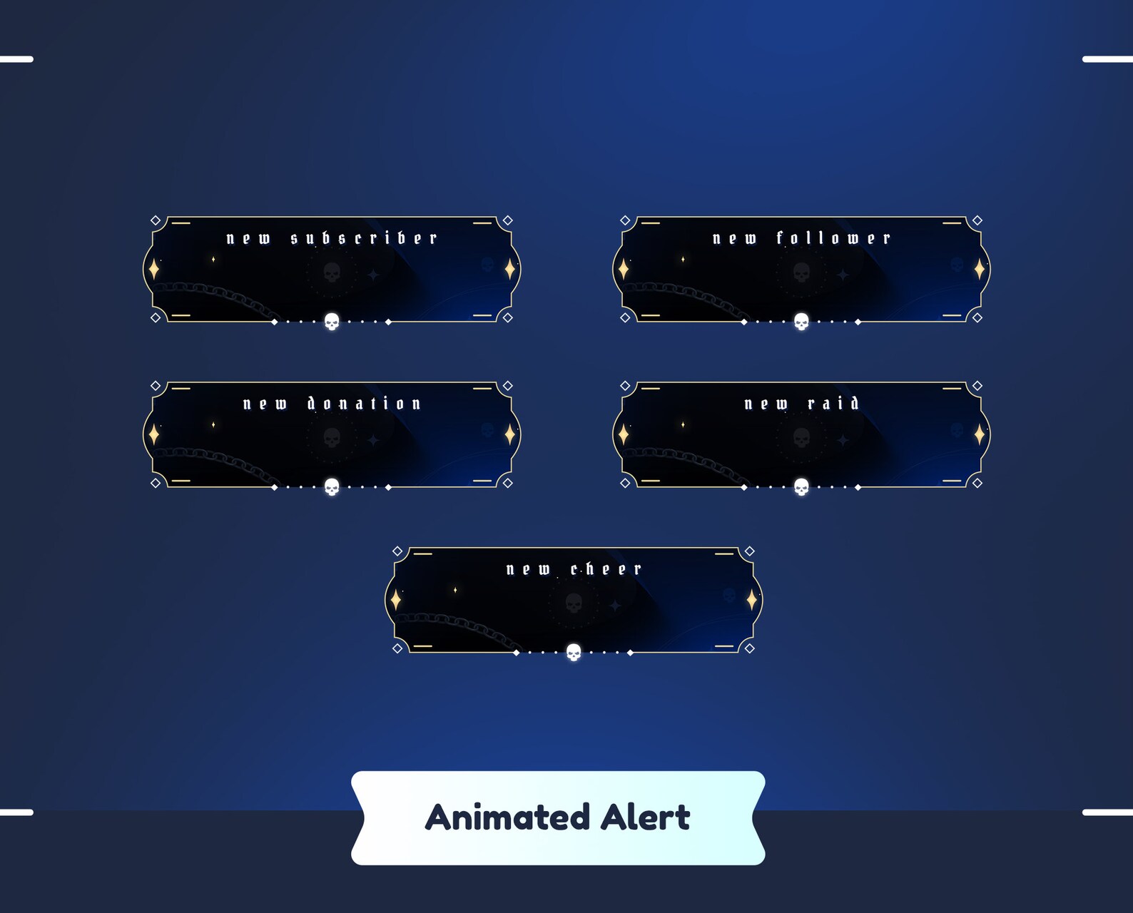 Lilith Vtuber Animated Stream Alerts/stream Overlay/transition/panels ...