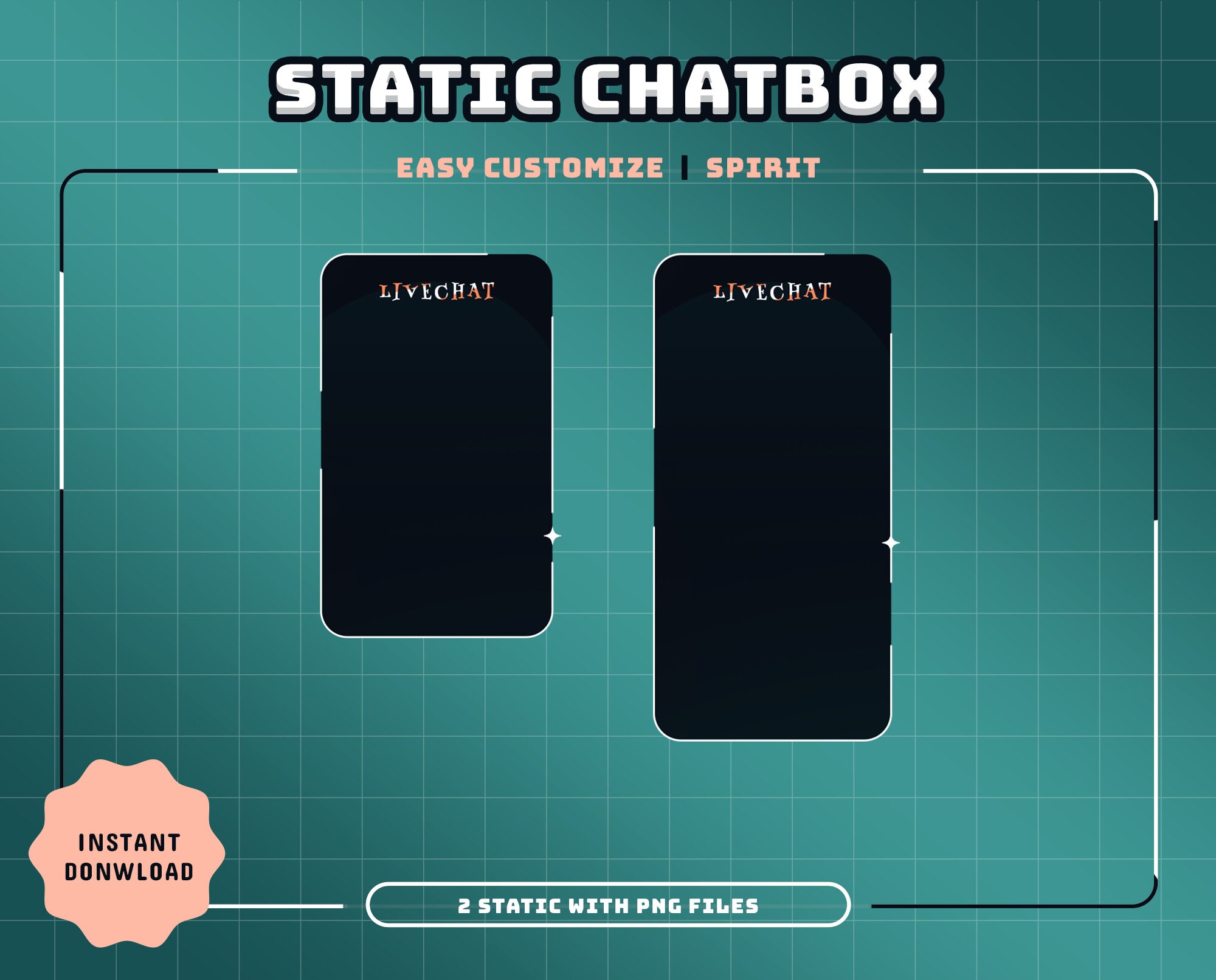 Spirit Animated Stream Package/twitch Overlay/transition/panels ...