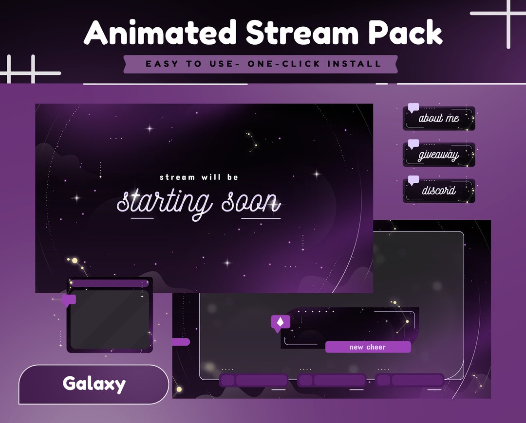 Luminary Star Animated Stream Package/transition/stream Overlay/panels ...