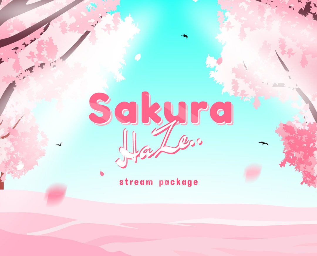 Sakura Haze Animated Stream - Etsy