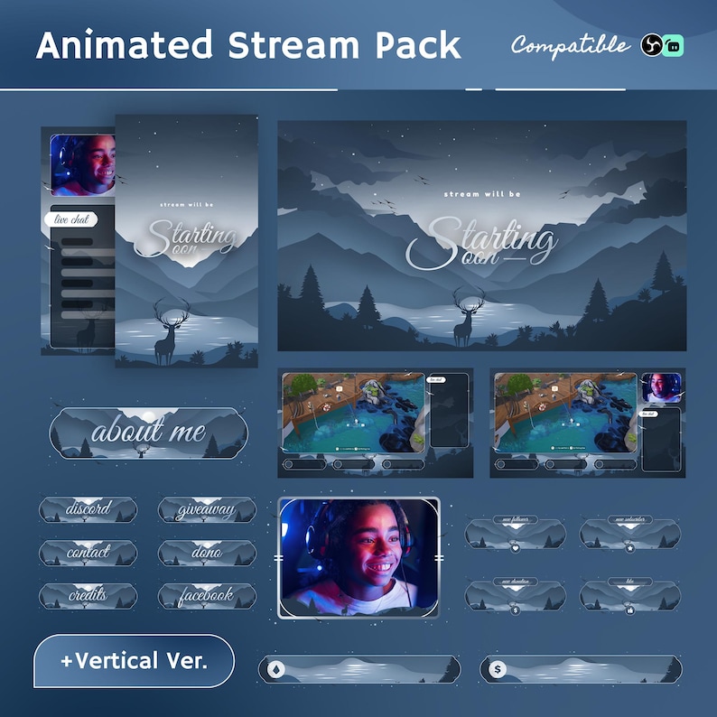 Animated Silent Wilderness Stream Pack: Aesthetic Nature Design for ...