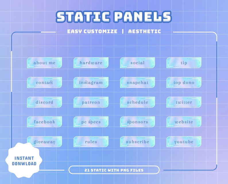 Aesthetic Animated Stream Package/transition/stream Overlay/panels ...