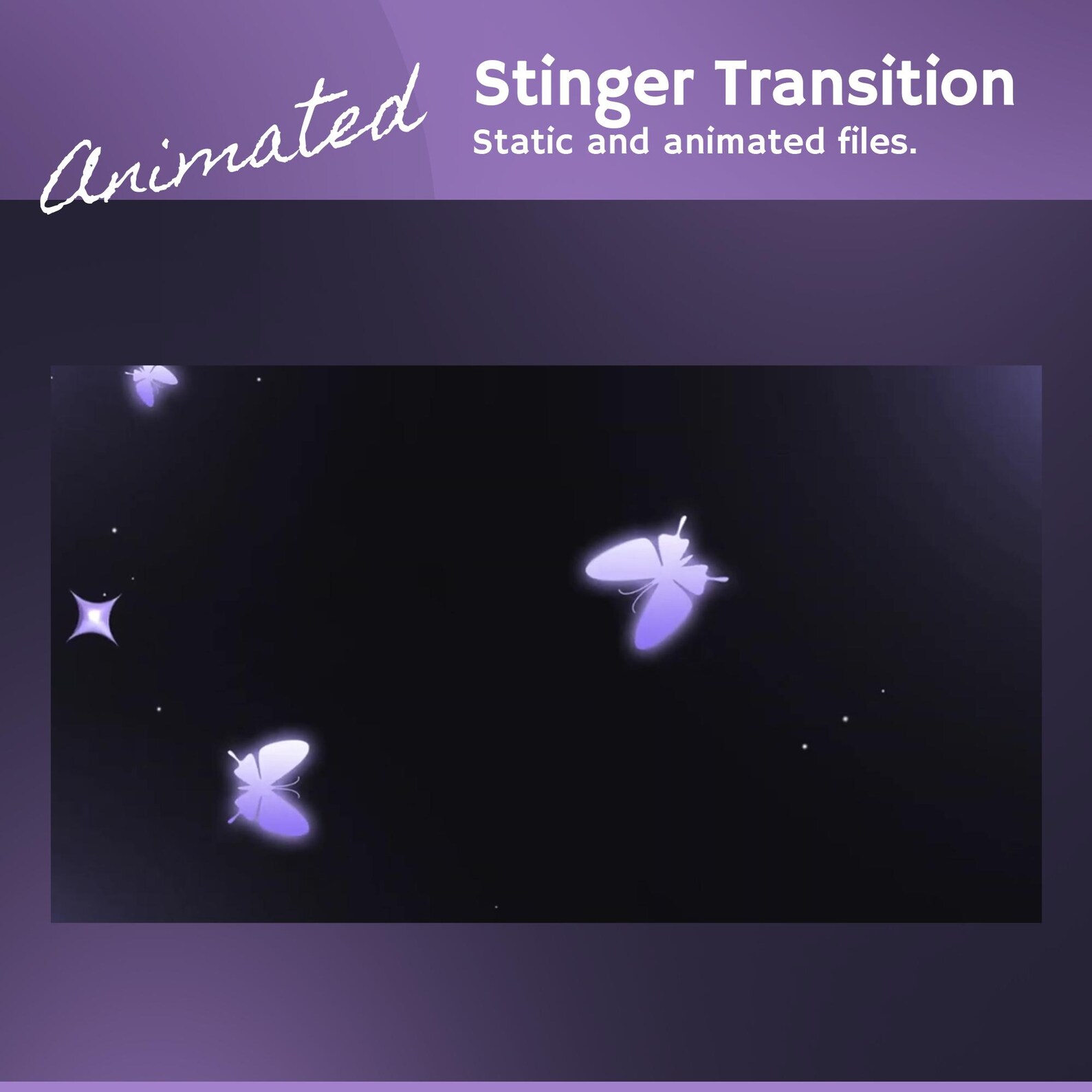 Animated Cosmic Song Stream Package: Aesthetic Purple Retro Cassette ...