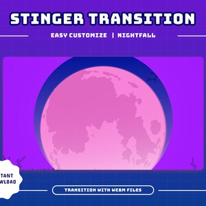 Nightfall Animated Stream Package/transition/stream Overlay/panels/fall ...