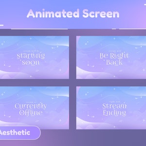Blushline Animated Stream Package/aesthetic/pastel Theme/kawaii Design ...