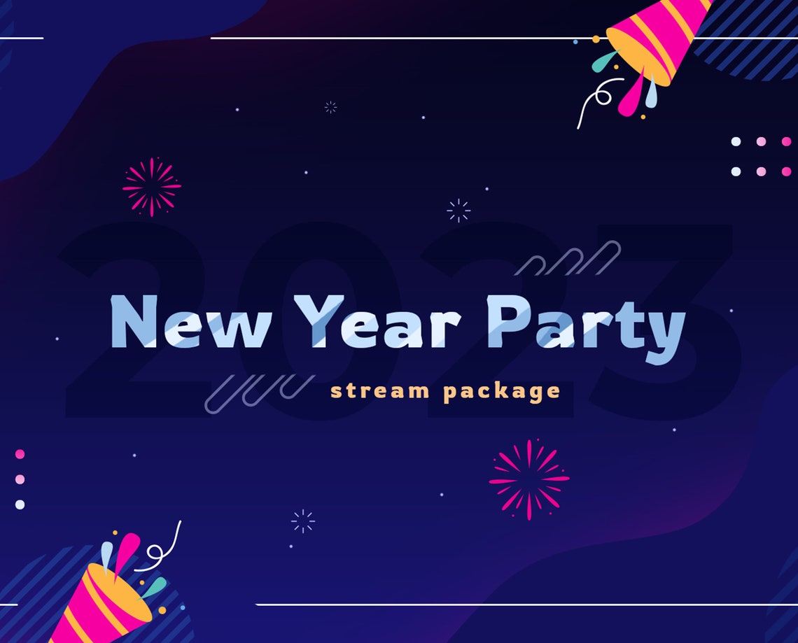 New Year Party Animated Stream Package/transition/stream - Etsy