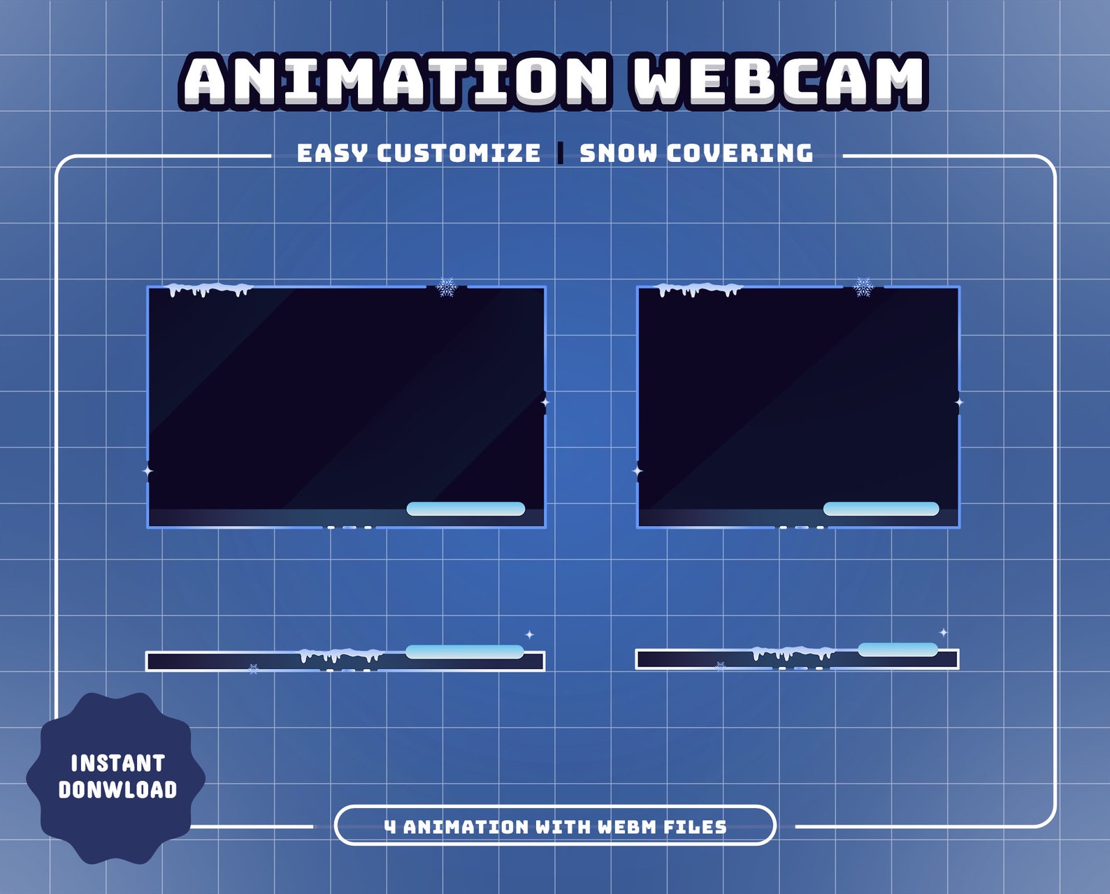 Snow Covering Animated Stream Package/stream Overlay/snow - Etsy