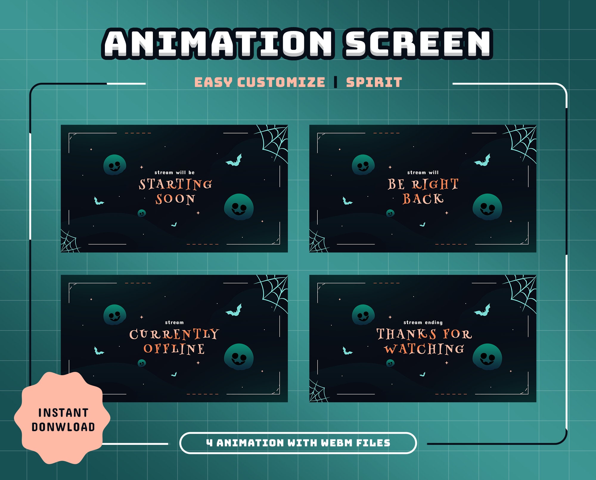 Spirit Animated Stream Package/twitch - Etsy