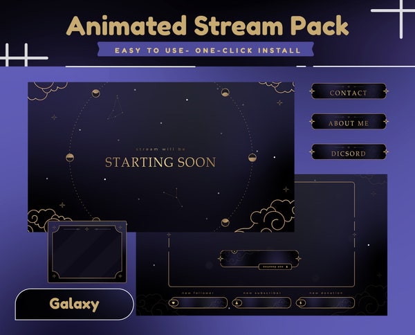 Animated Viking / Lightning Twitch Overlay Package Screens, Alerts ...