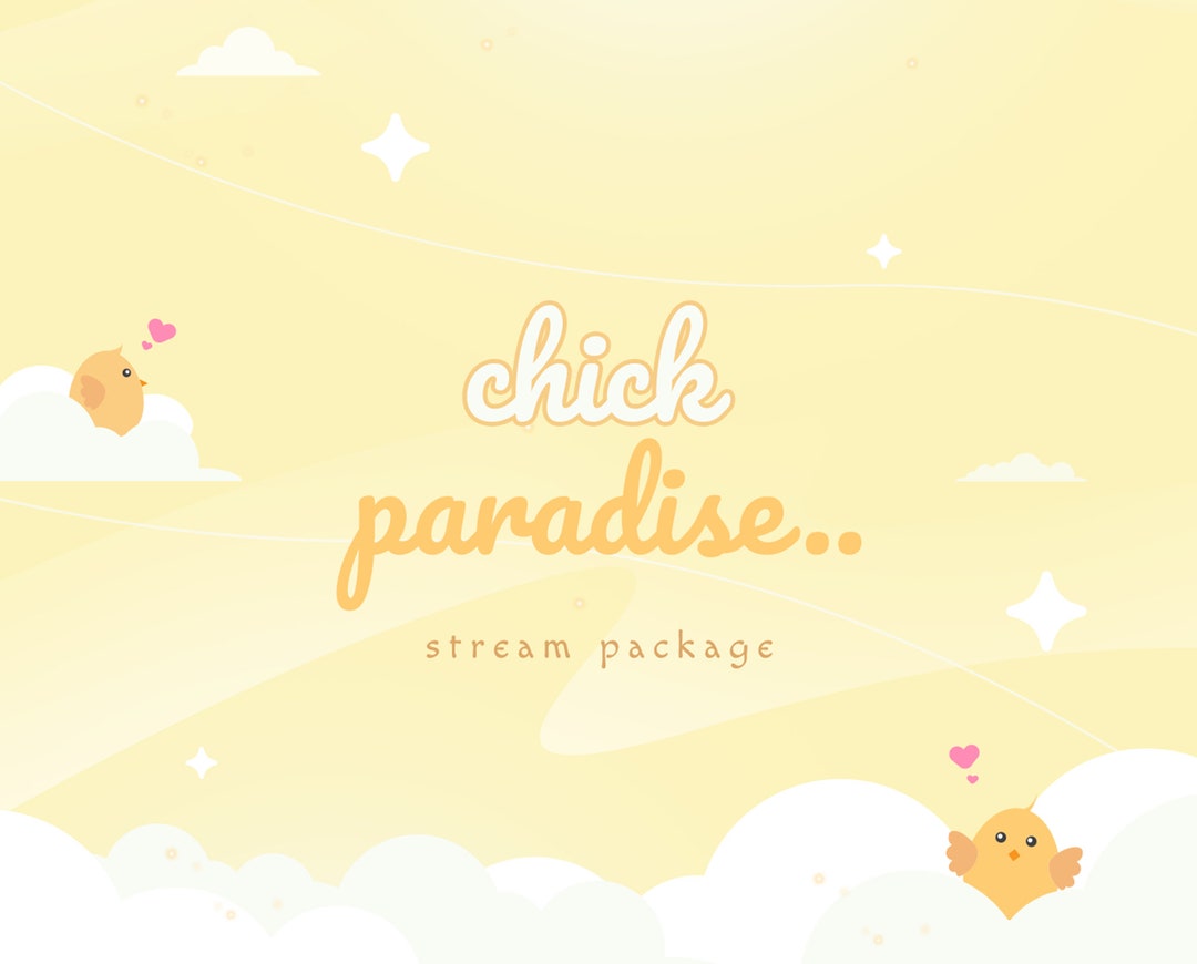 Chick Paradise Animated Stream Package/transition/stream Overlay/panels ...