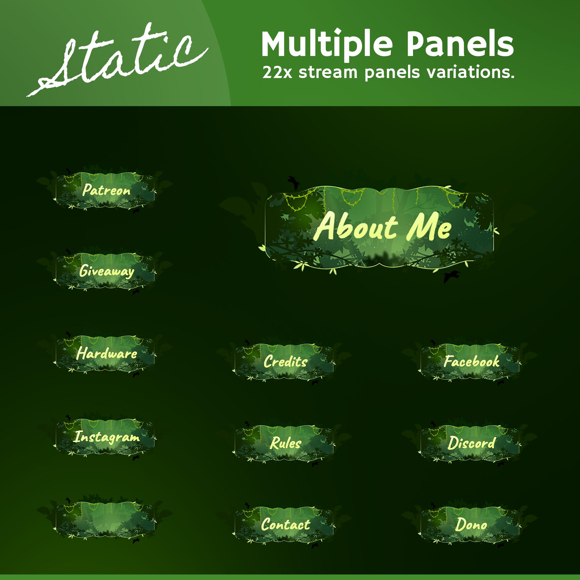 Animated Nature Nest Stream Overlay: Cozy Green Forest Vibe for Twitch ...