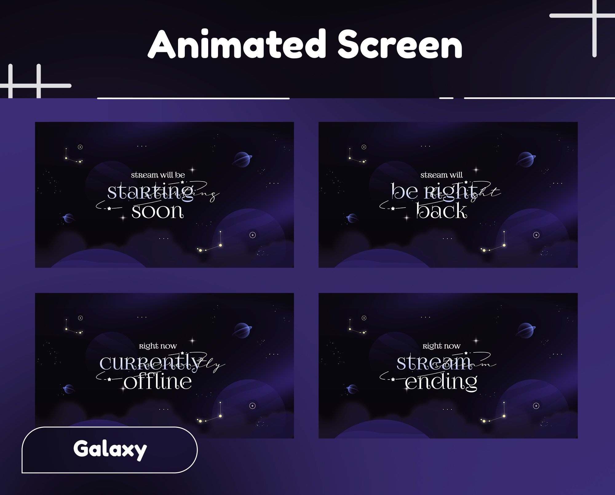 Astro Space Animated Stream Package/transition/stream Overlay/panels ...
