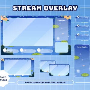 Lake Animated Stream Package/stream Overlay/stream Package/sea Theme ...