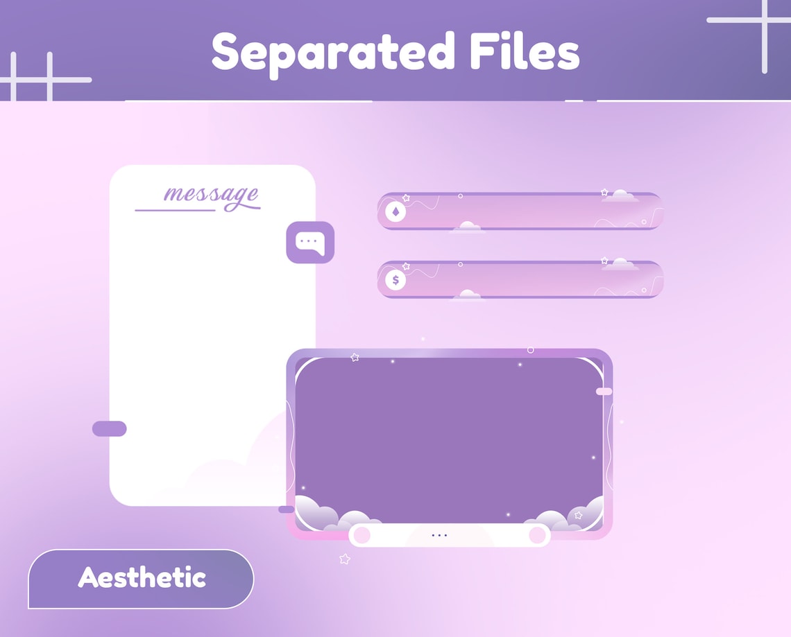 Blush Animated Stream Package: Cozy Sky Theme (digital Download) - Etsy