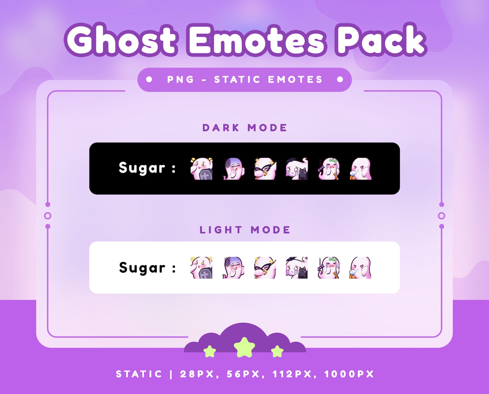 Cute Dap Pose Ghost Emotes Pack – Twitch, Discord (digital Files) - Etsy