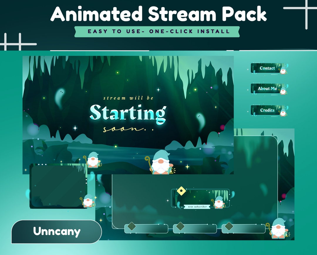 Forest Folk Animated Stream Package - Stream Overlay/gaming Overlay ...