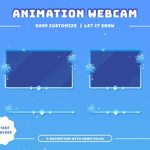Let It Snow Animated Stream Package/stream Overlay/snow Theme/cute ...
