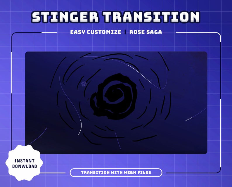 Rose Saga Animated Stream Transition/transition/stream - Etsy