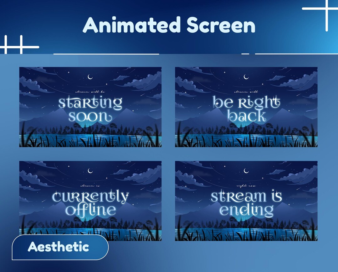 Bluegrass Estuary Animated Screen Package/screen Animation/cute Overlay ...