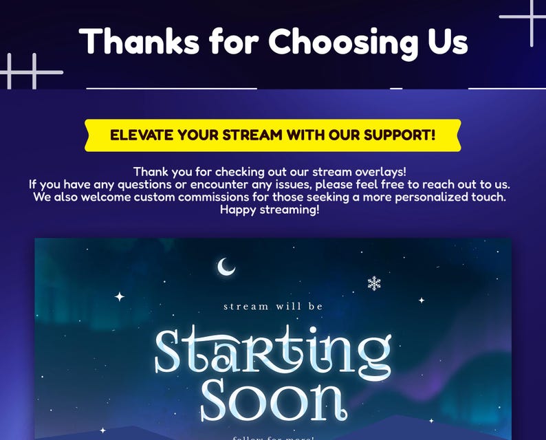 Breezing Aurora Animated Stream Overlay Package for Twitch/winter With ...