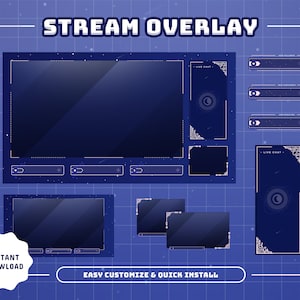 Purple Burst Animated Stream Package/stream Overlay/transition/panel ...