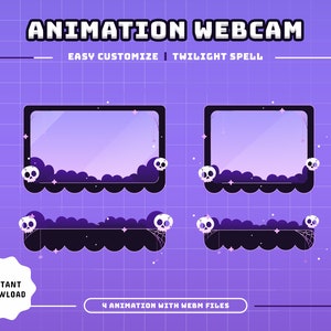 Twilight Spell Animated Stream Package/transition/stream Overlay/panels ...