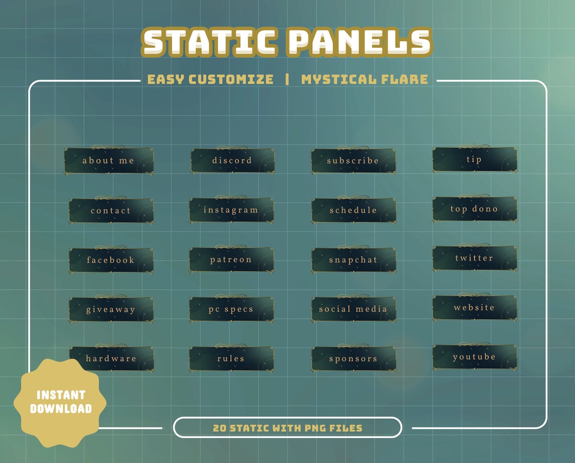 Mystical Flare Animated Stream Package/ Dark - Etsy