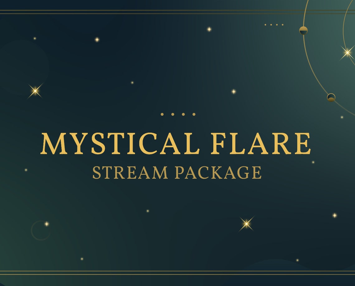 Mystical Flare Animated Stream Package/ Dark - Etsy