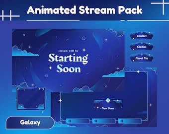Astro Space Animated Stream Package/transition/stream Overlay/panels ...