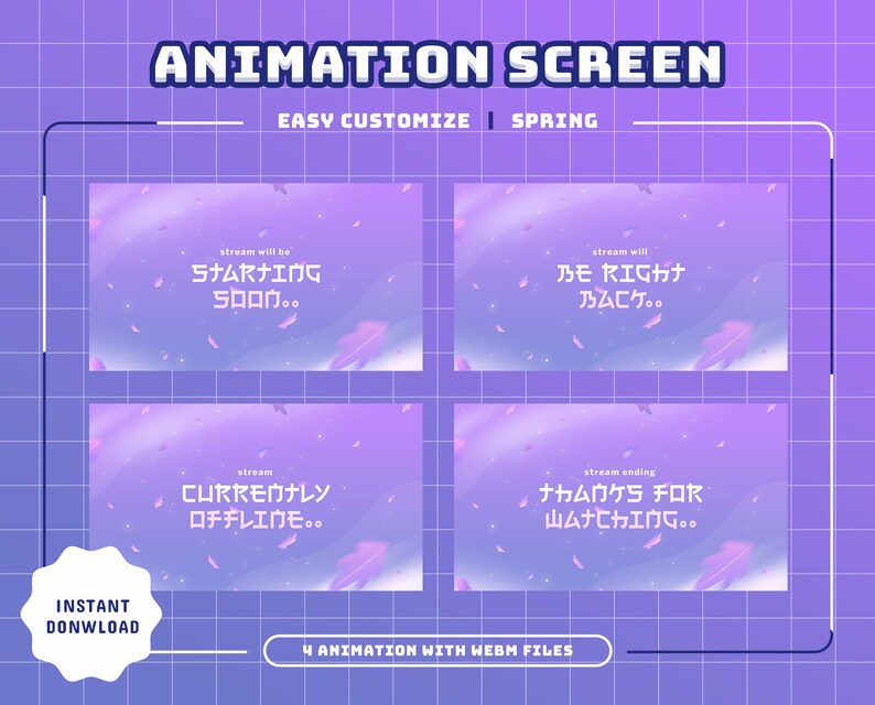 Spring Animated Stream - Etsy