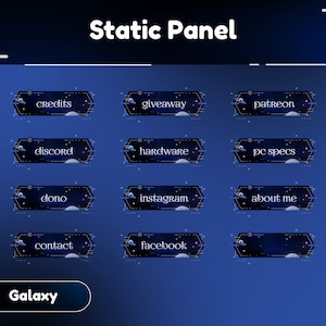 Exoplanet Animated Stream Pack for Twitch, Kick, Youtube/celestial ...