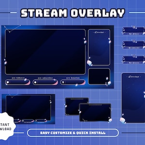 Dream Crystal Animated Stream Package/transition/stream Overlay/panels ...