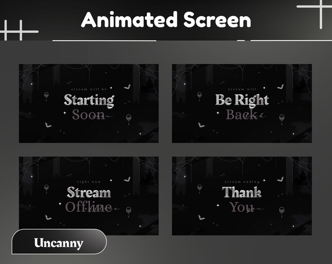 Twitch Stream Screens / Halloween Pink Room Theme / Esoteric / Magic ...