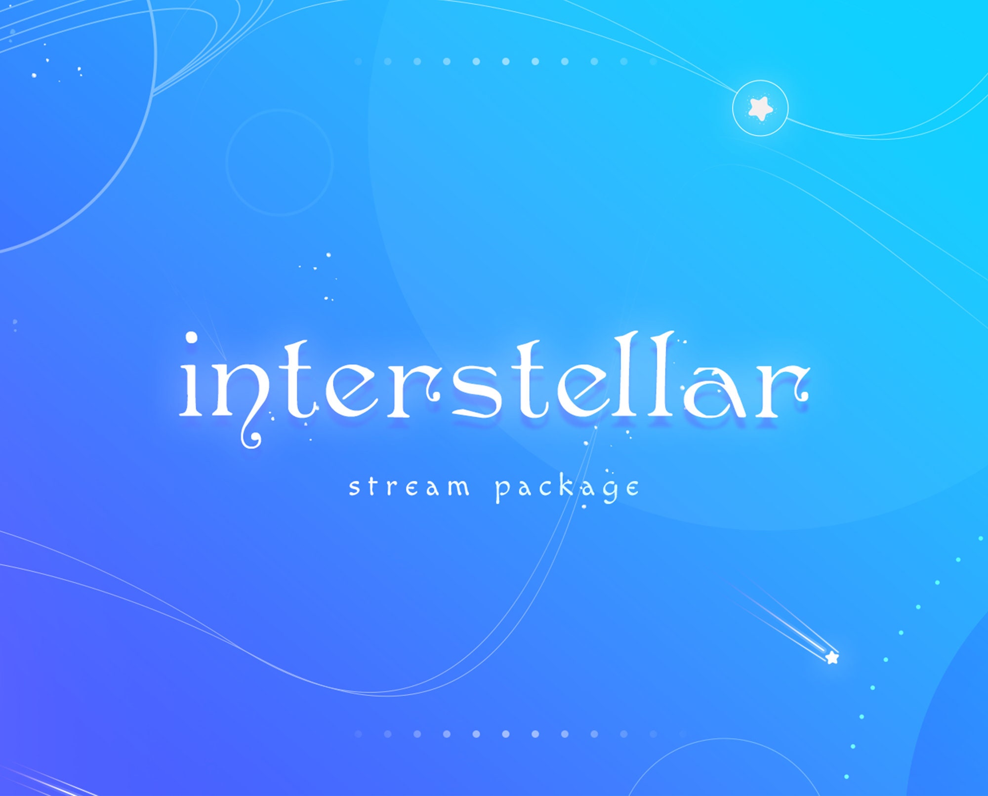 Interstellar Animated Stream Package/transition/stream - Etsy Sweden